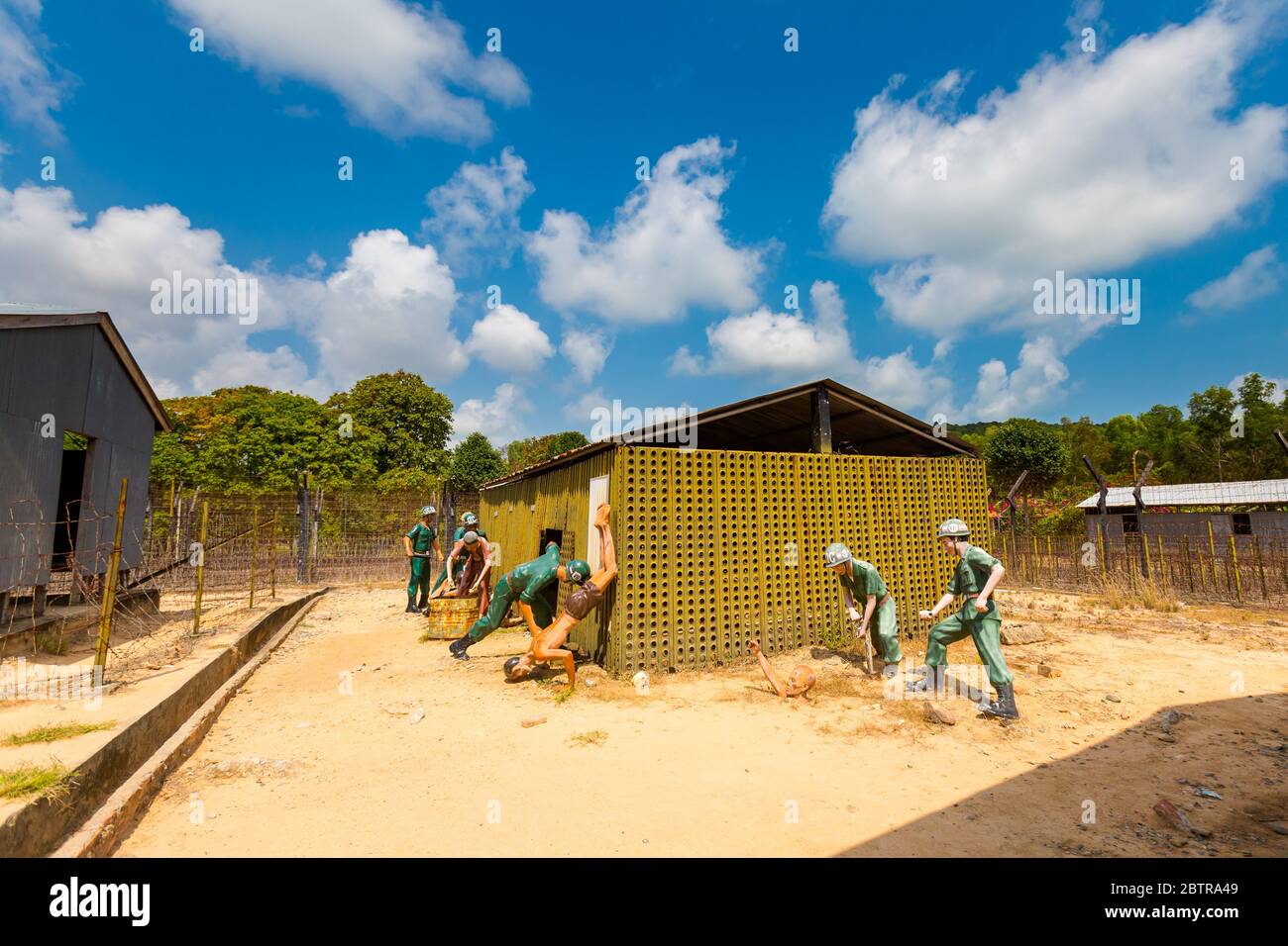 Scenes of civil war in Coconut tree prison on Phu Quoc island - An Thoi ...