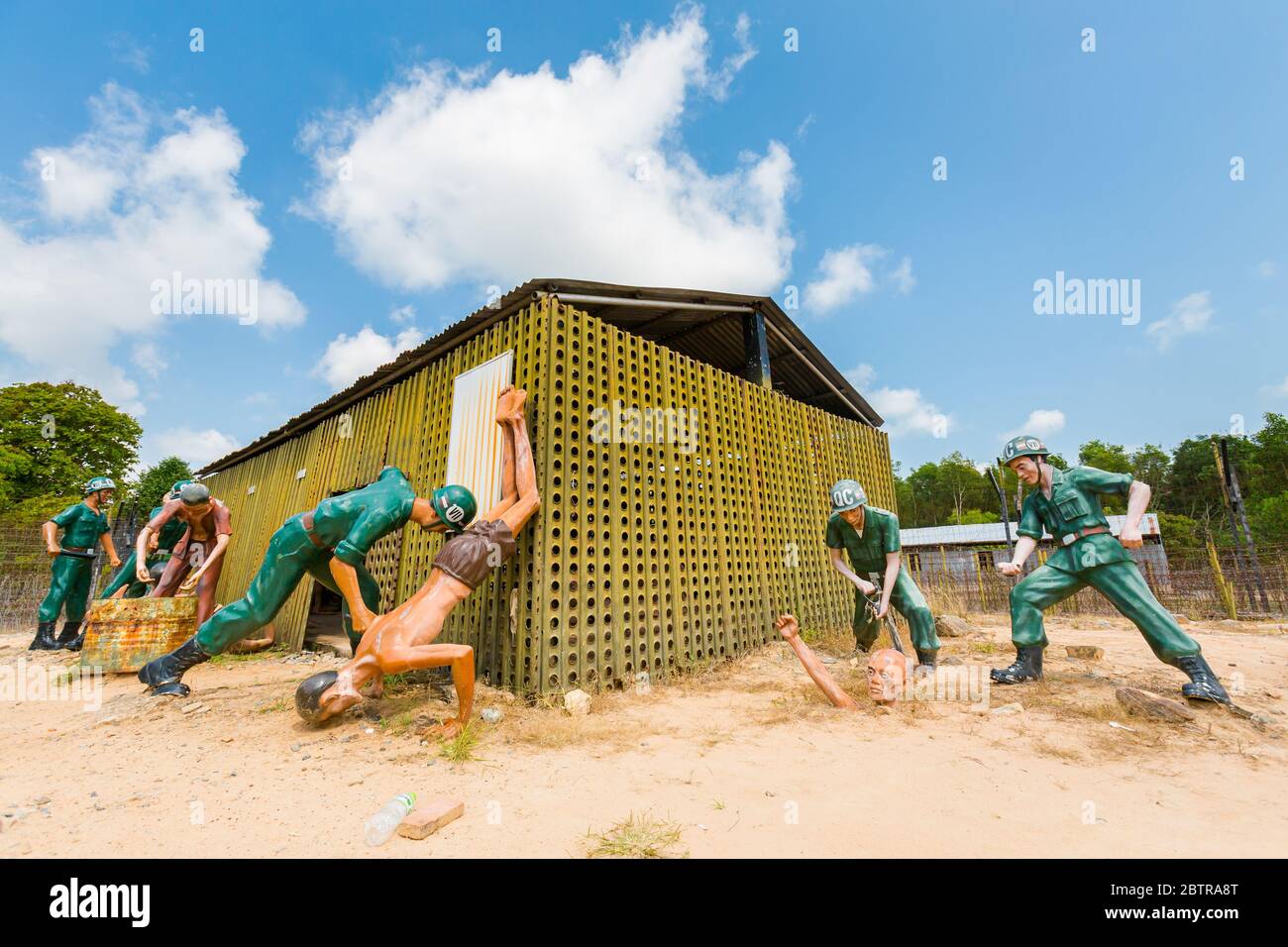 Scenes of civil war in Coconut tree prison on Phu Quoc island - An Thoi ...