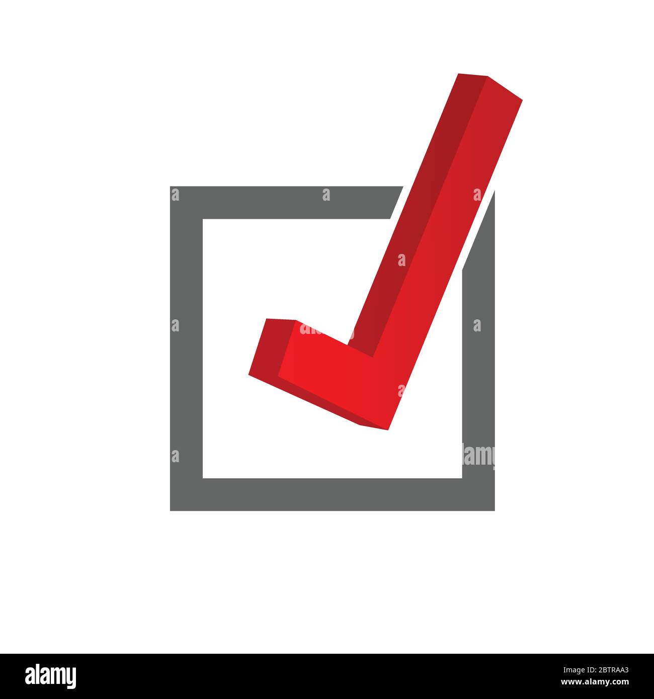 test ticking color vector illustration Stock Vector Image & Art - Alamy
