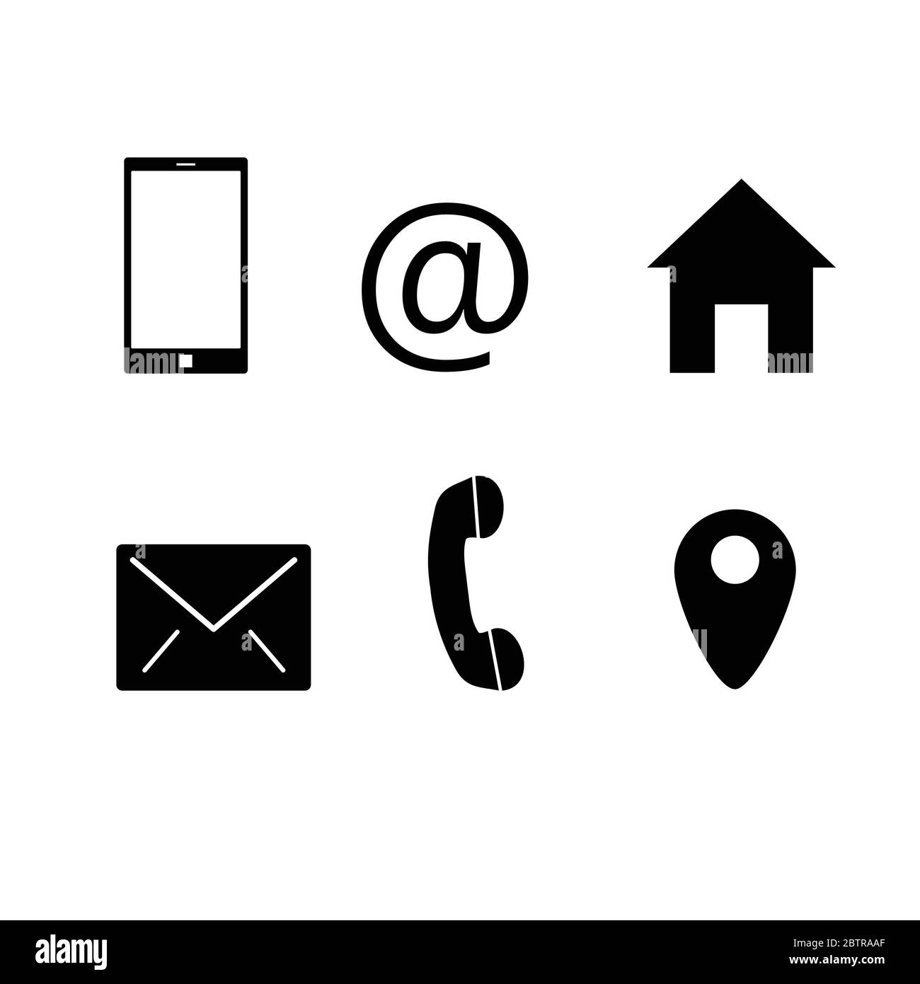 telephone and internet icon vector Stock Vector Image & Art - Alamy