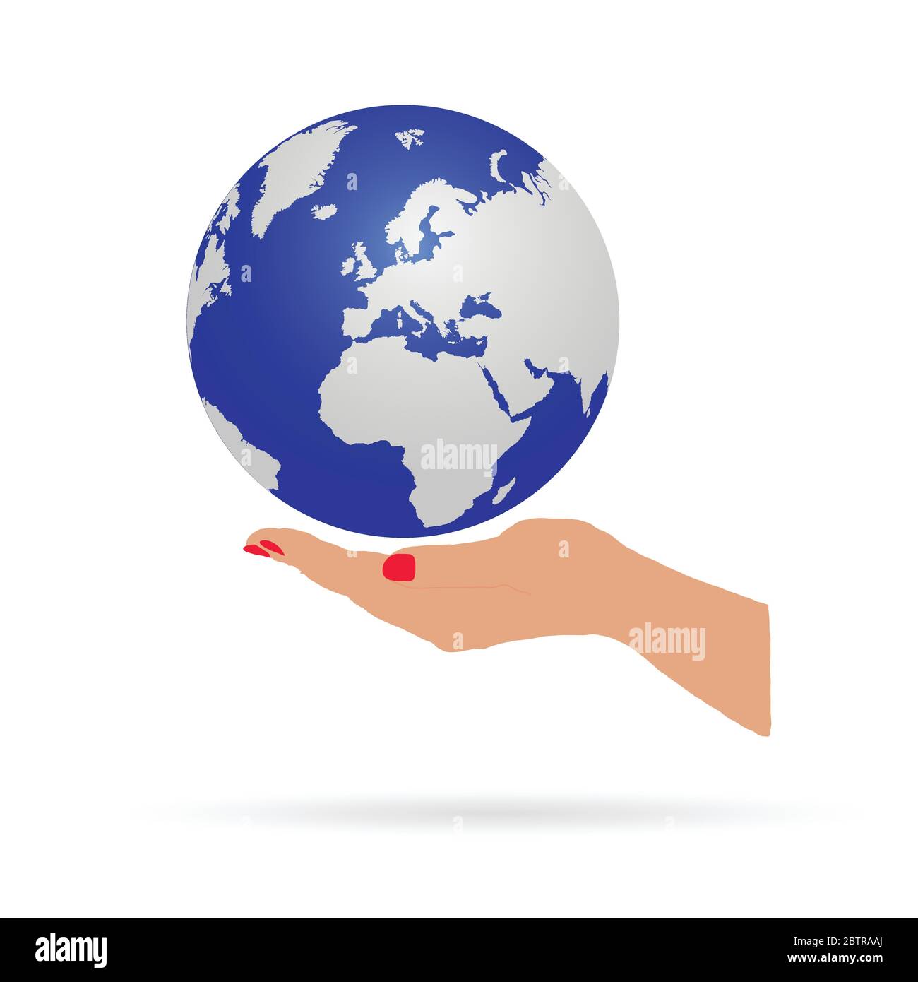 Woman Hand Holding Vector