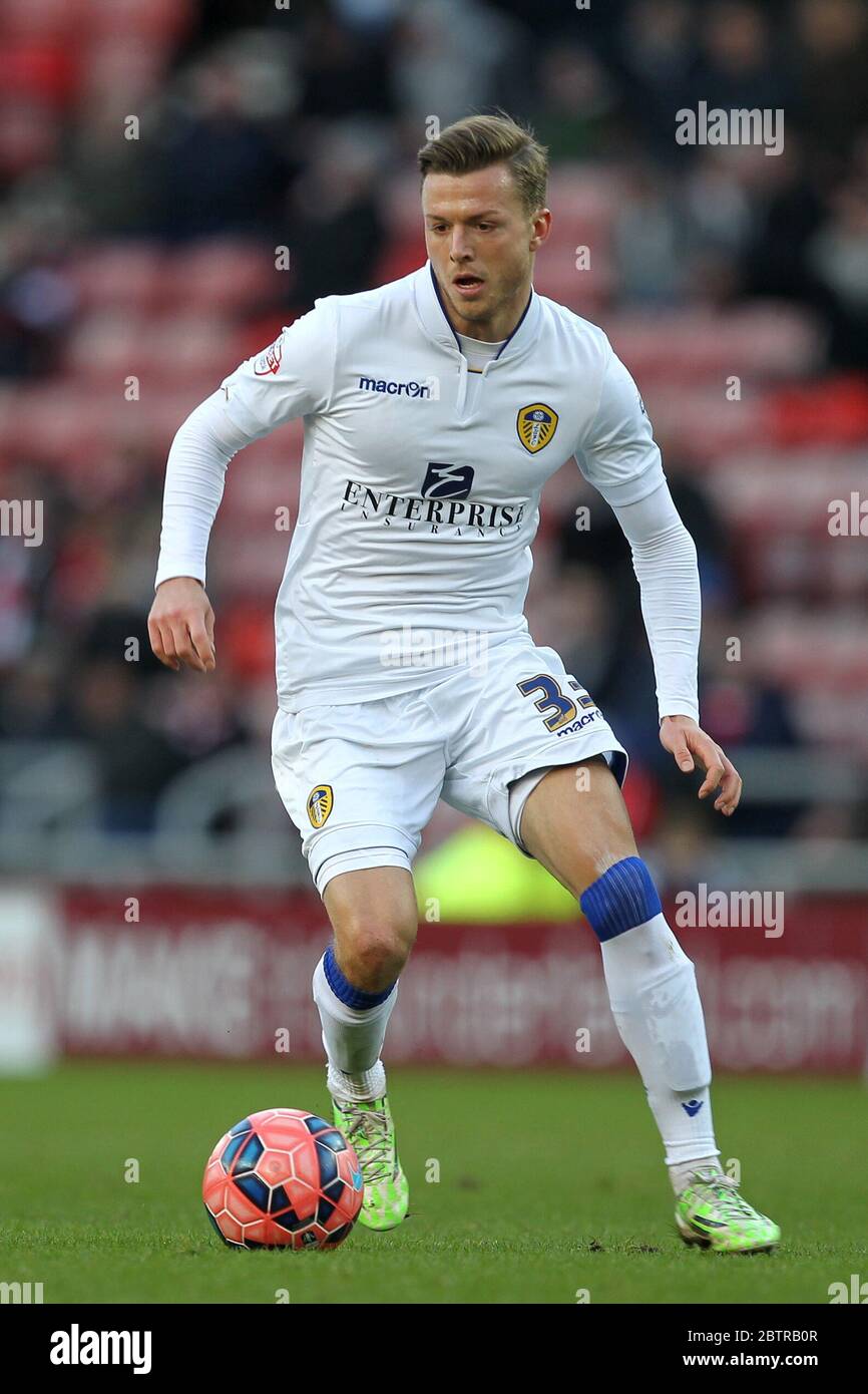 SUNDERLAND, ENGLAND - Casper Sloth of Leeds United during the FA Cup ...