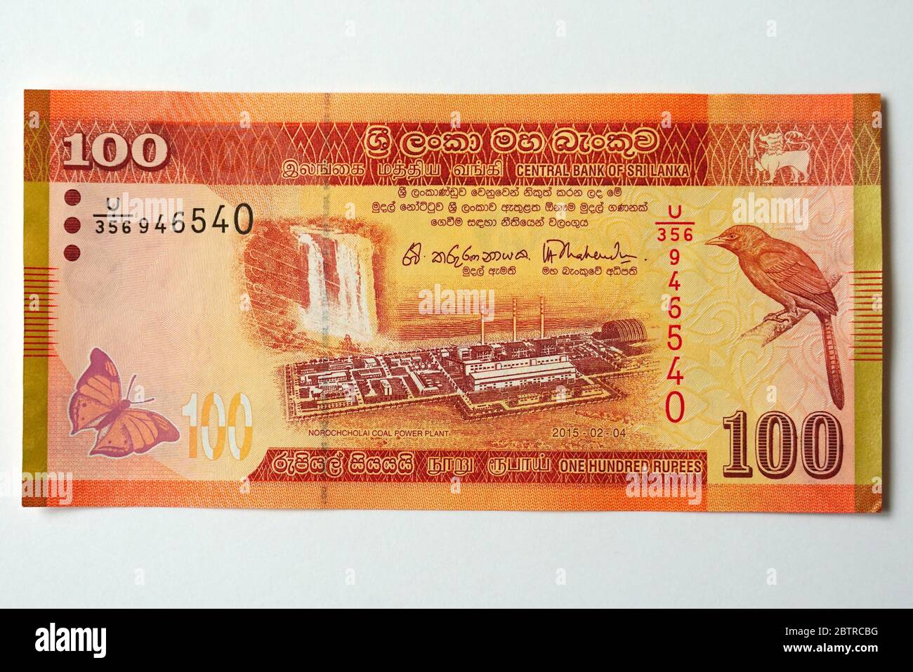 one hundred rupees, Sri Lankan rupee, Sri-Lanka-Rupie, LKR, Sri Lanka ...