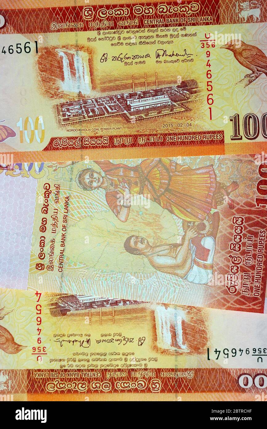 one hundred rupees, Sri Lankan rupee, Sri-Lanka-Rupie, LKR, Sri Lanka ...