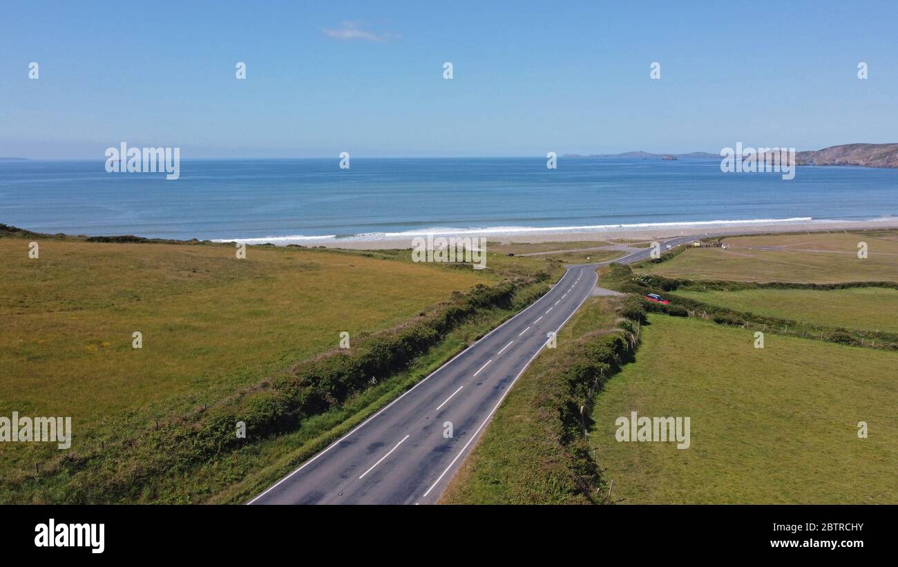 Newgale beach wales campsite hi-res stock photography and images - Alamy