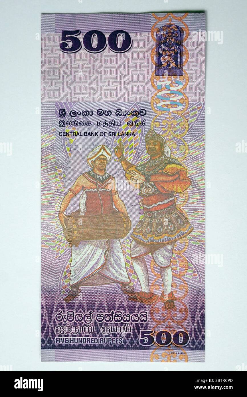 five hundred rupees, Sri Lankan rupee, Sri-Lanka-Rupie, LKR, Sri Lanka ...