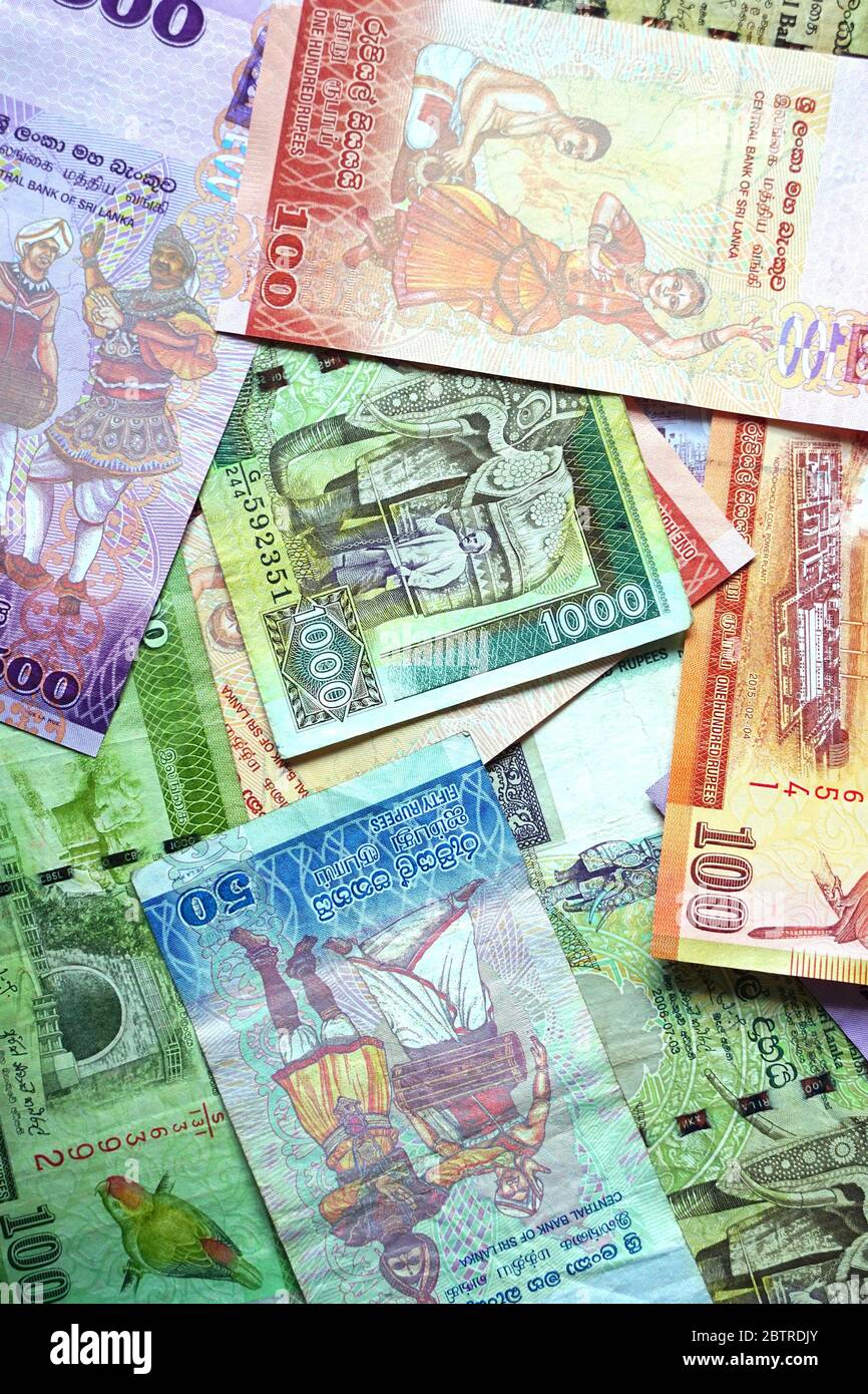 Sri Lankan Rupee Sri Lanka Rupie LKR Sri Lanka Asia Stock Photo Alamy