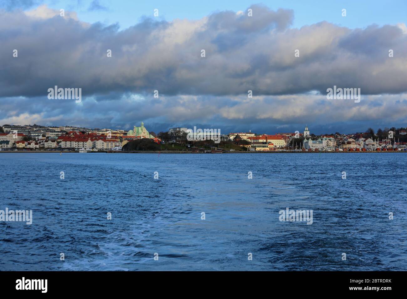 Cityscape of Stromstad Sweden With Clouds Stock Photo - Alamy