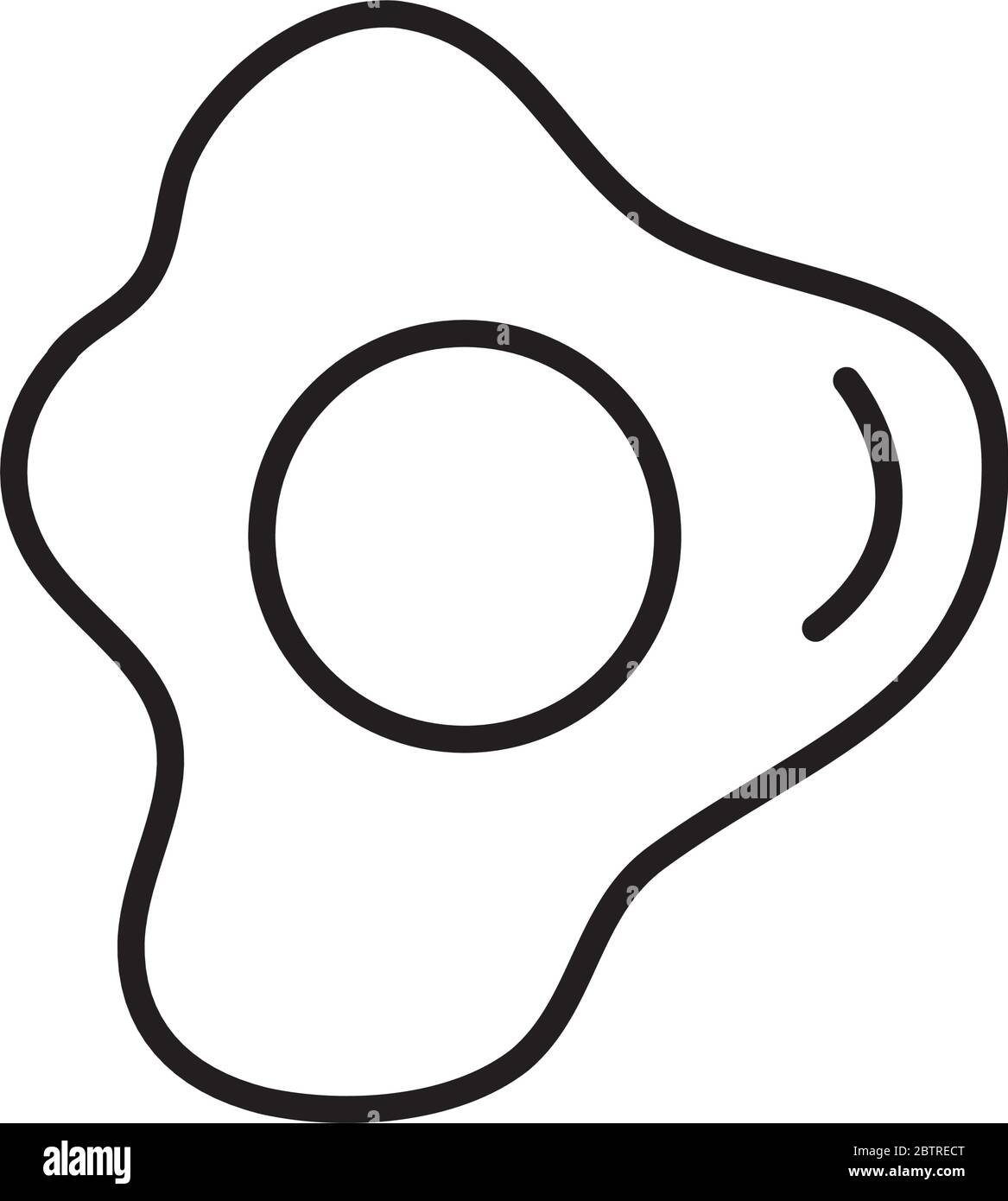 Sunny Side Up Egg Coloring Page