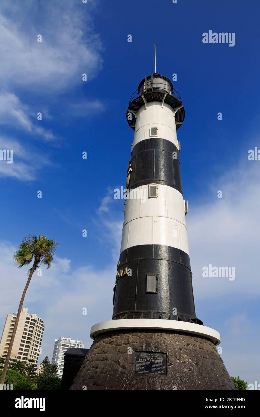 Lighthouse, Miraflores District, Lima, Peru Stock Photo - Alamy