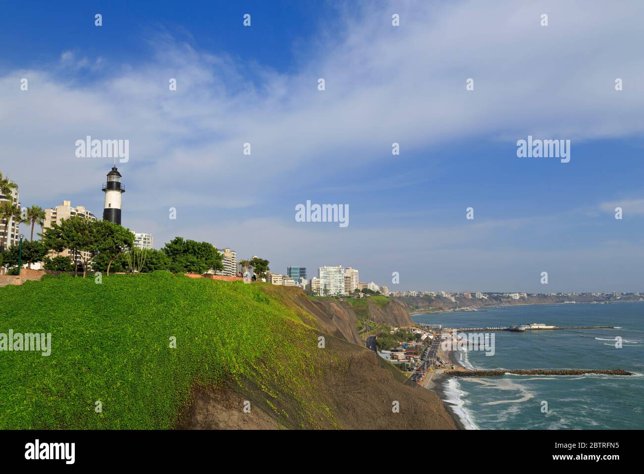 Lighthouse, Miraflores District, Lima, Peru Stock Photo - Alamy