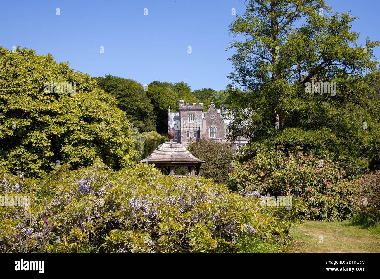 Main House at Lukesland Gardens, Ivybridge, Devon Stock Photo - Alamy