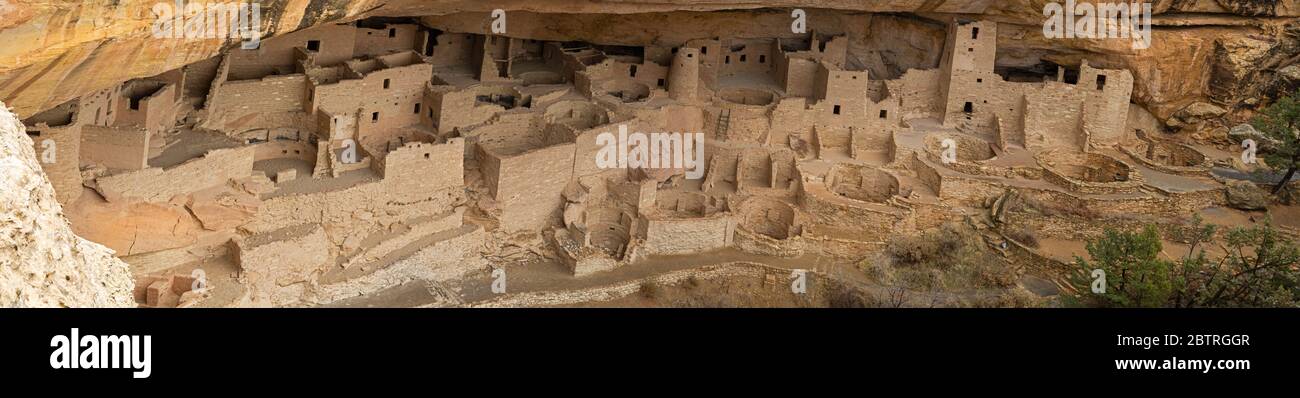 CO00239-00....COLORADO - Cliff Palace alcove village built by the ...