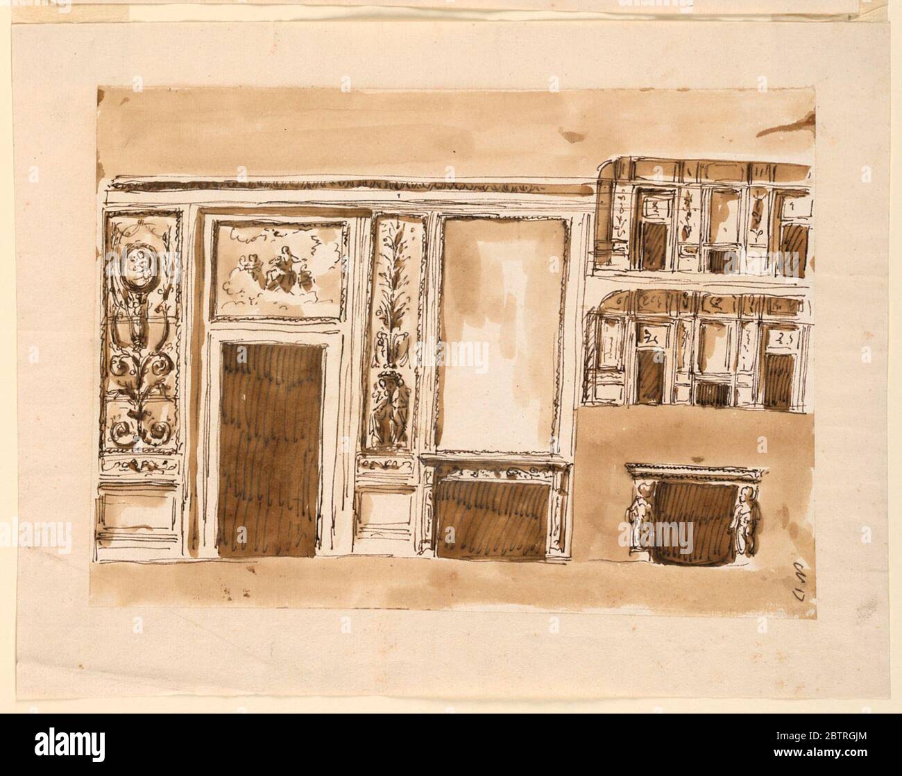 Wall Elevation. Research in ProgressWall elevation Stock Photo - Alamy