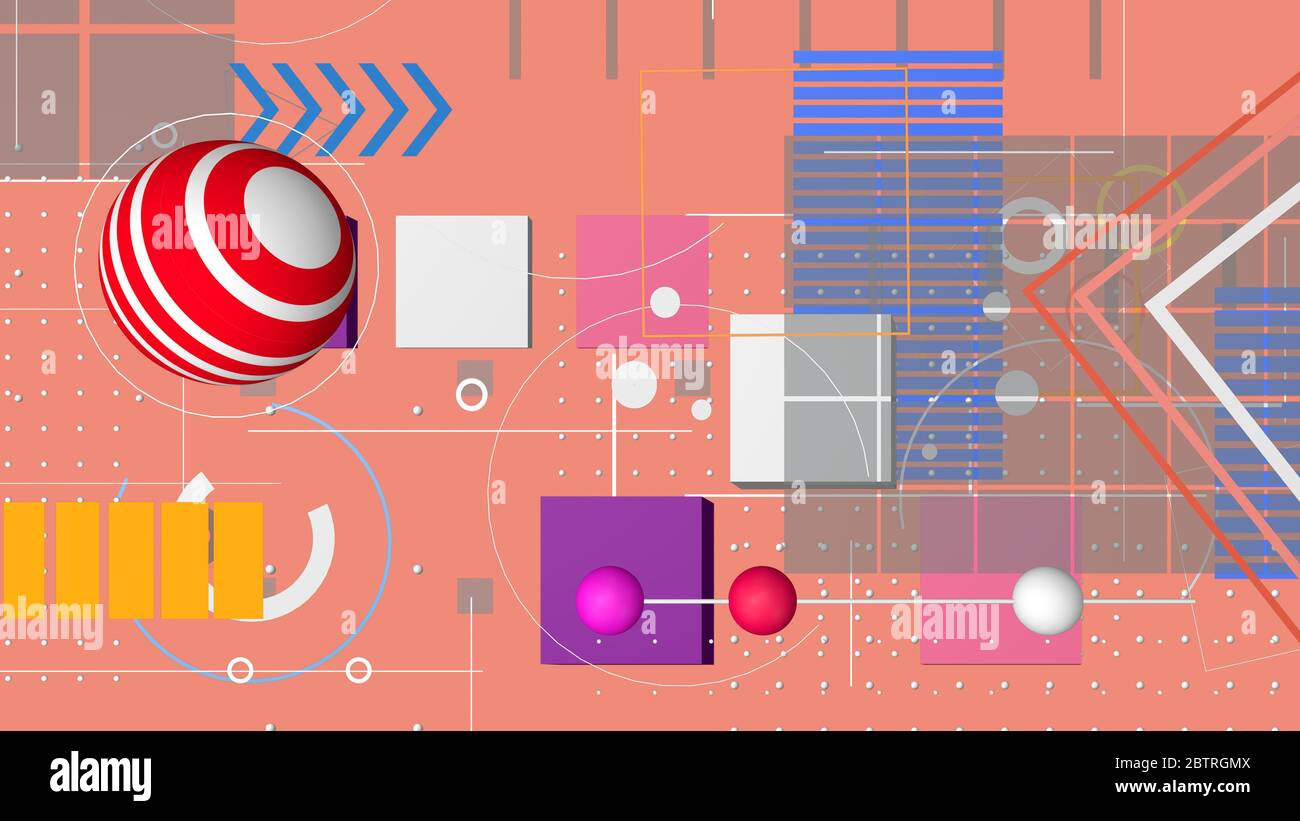 set of colorful geometric shapes Stock Photo - Alamy