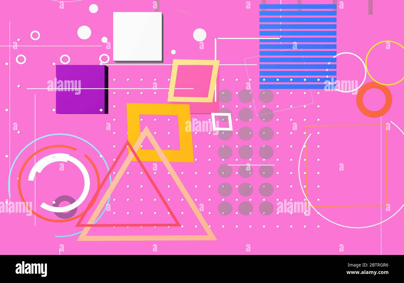 set of colorful geometric shapes Stock Photo - Alamy