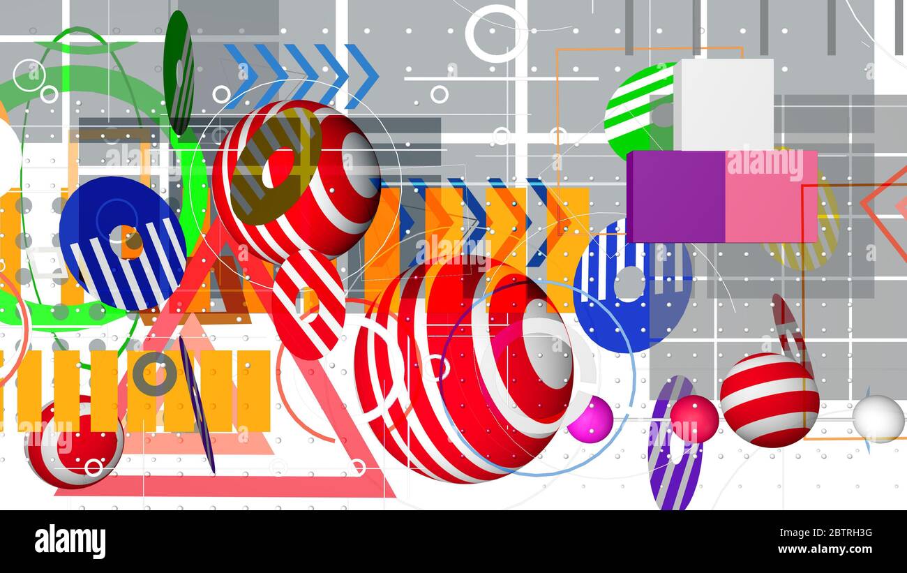 set of colorful geometric shapes Stock Photo - Alamy