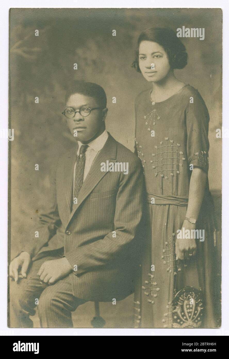 Wedding portrait of Benjamin Booz and Magdalene Hendricks Booz ...