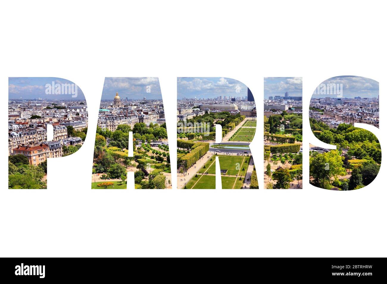 Paris, France - city name sign with photo in background. Isolated on ...