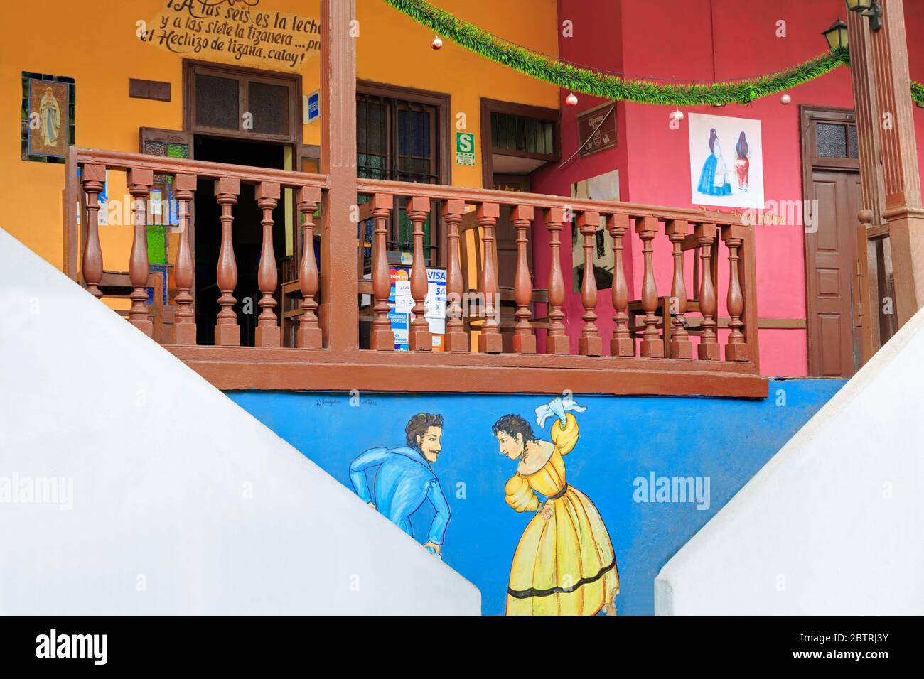 Restaurant, Barranco District, Lima, Peru Stock Photo - Alamy