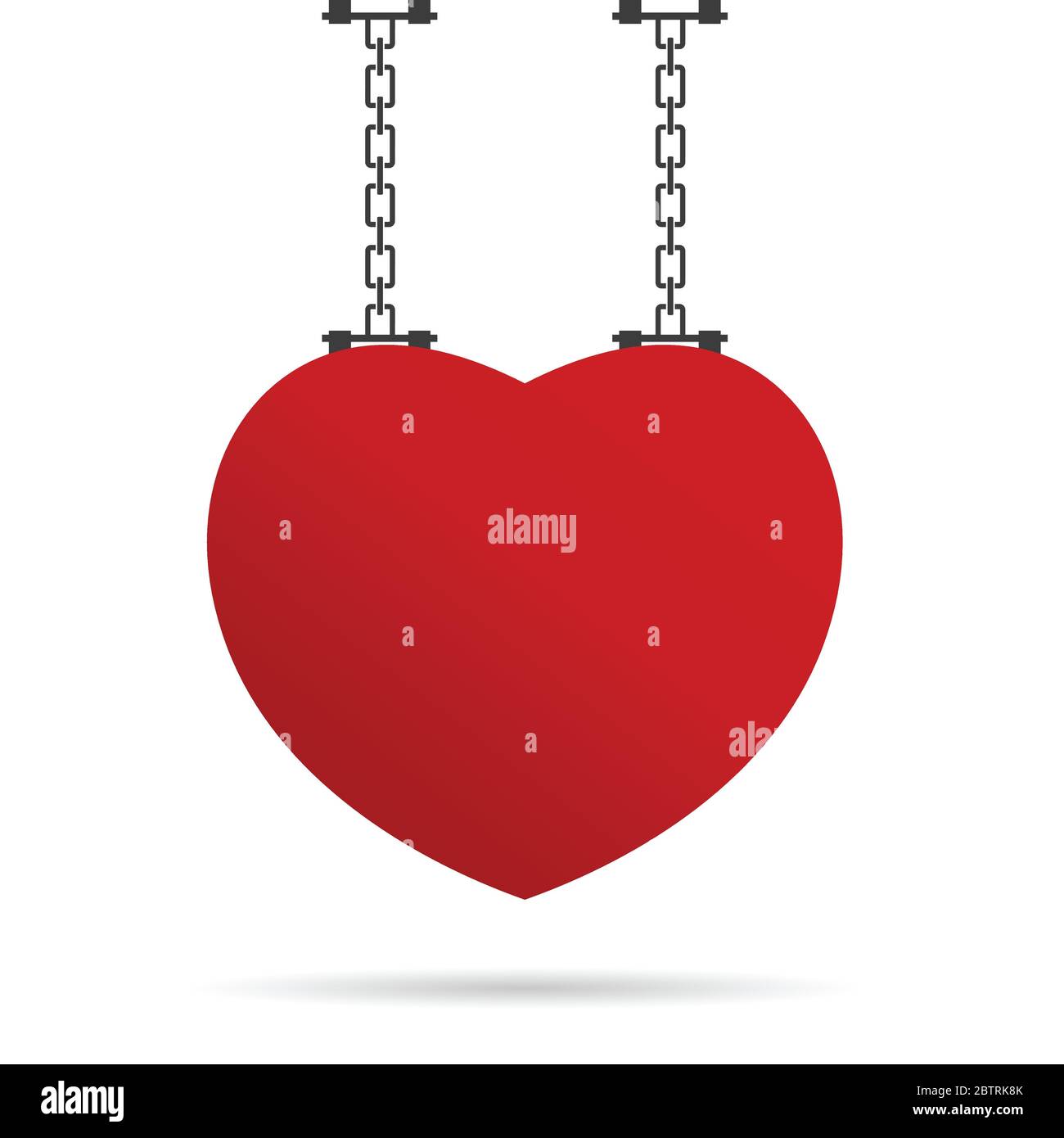 heart on chain illustration in colorful Stock Vector Image & Art - Alamy