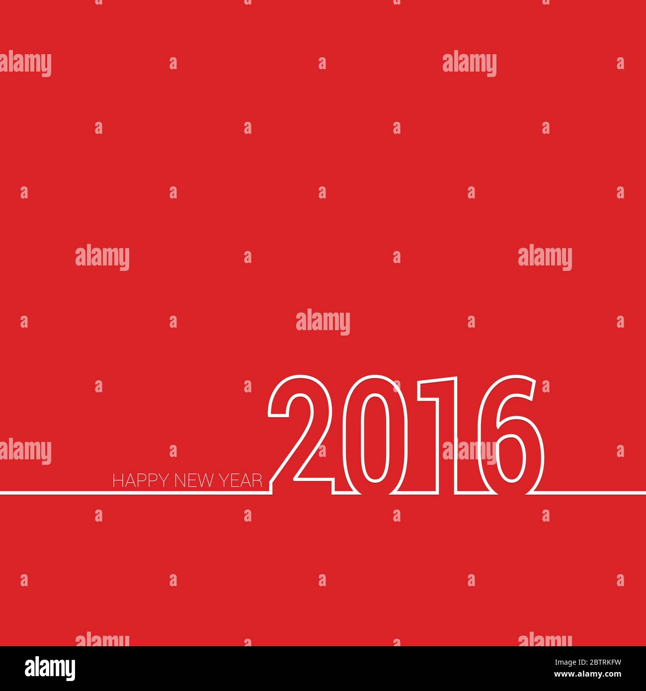 happy new year 2016 color red vector Stock Vector Image & Art - Alamy