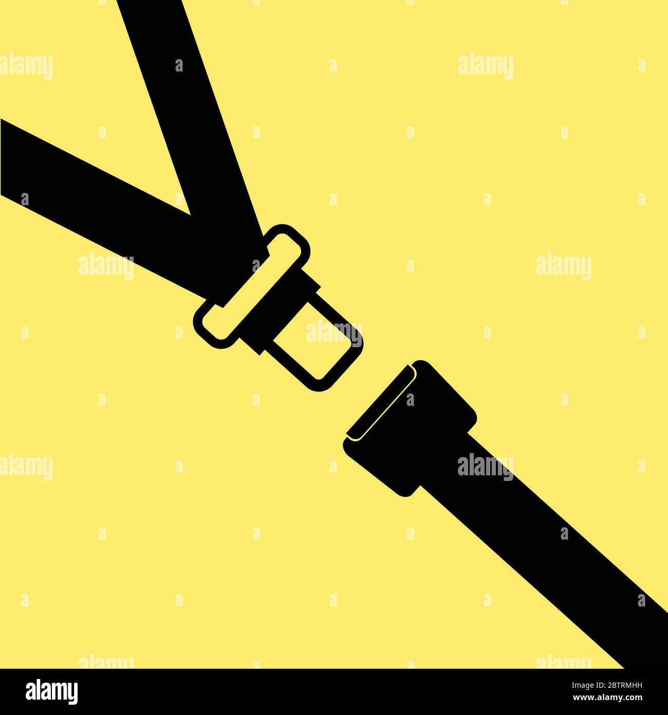 Yellow passenger plane Stock Vector Images - Alamy