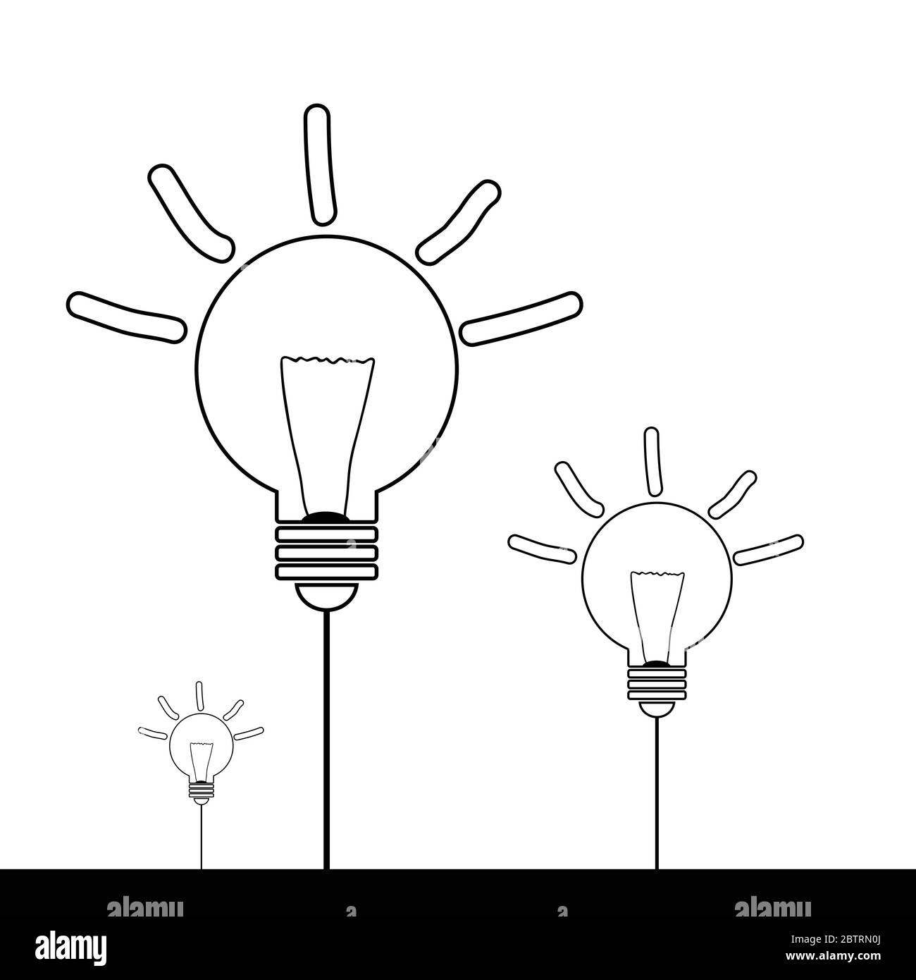 lightbulb cartoon set vector illustration Stock Vector Image & Art - Alamy
