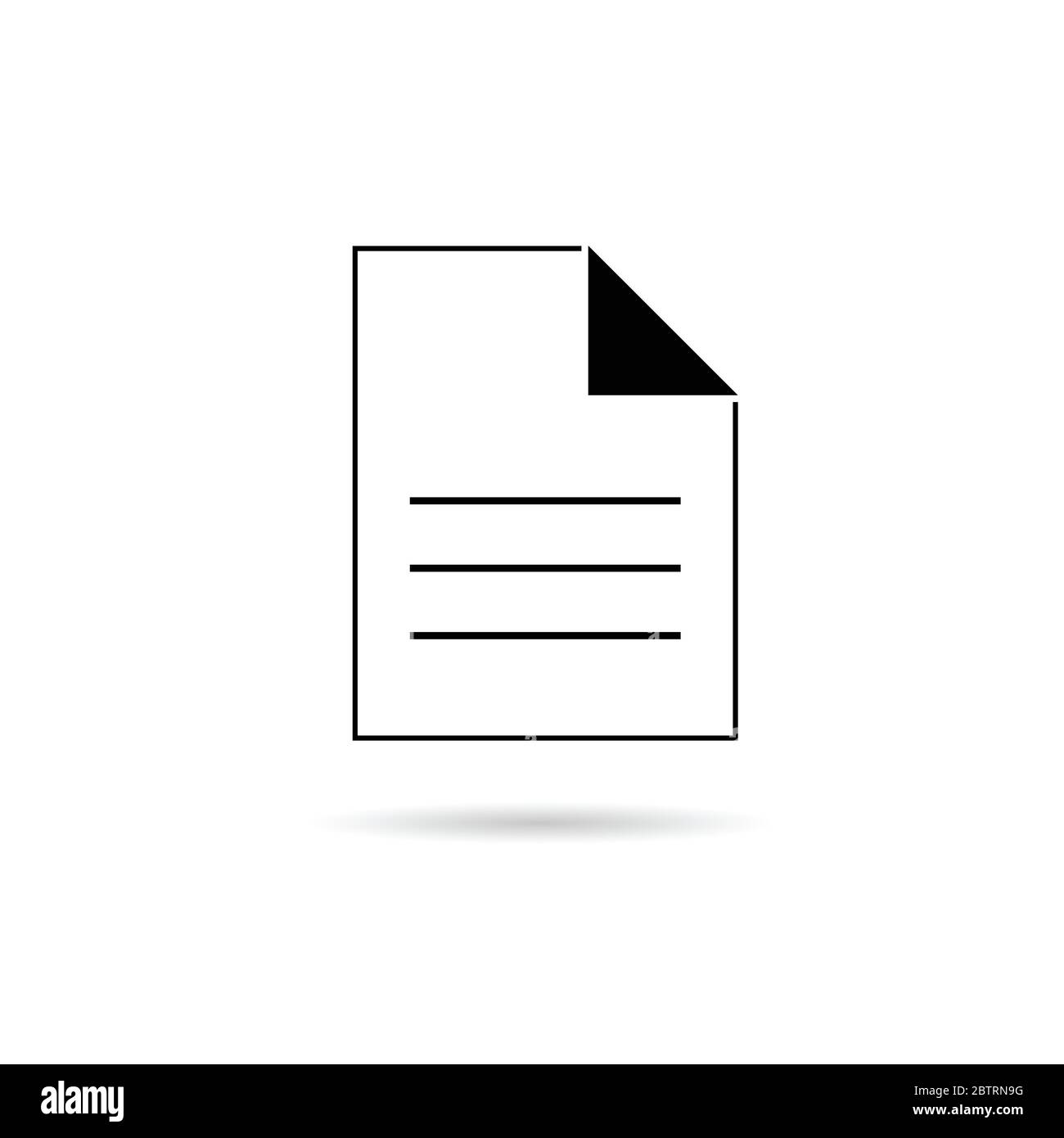 piece of paper vector illustration Stock Vector Image & Art - Alamy