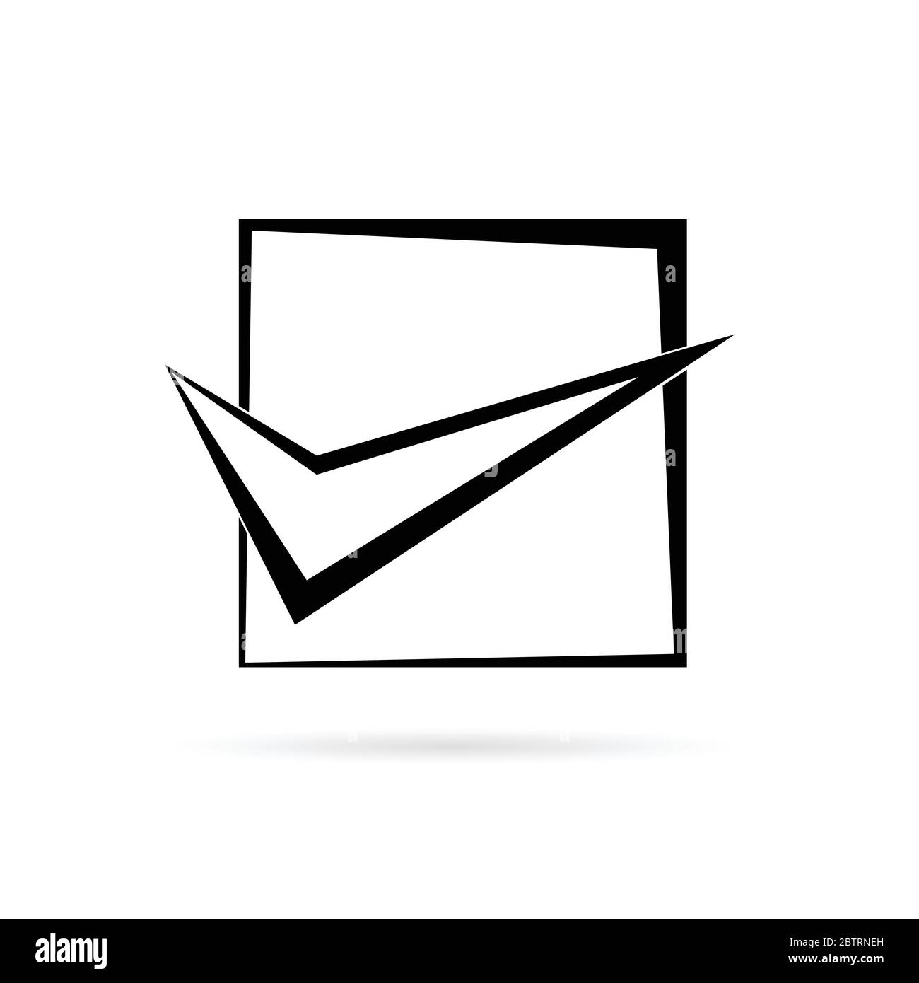 test ticking symbol vector illustration Stock Vector Image & Art - Alamy