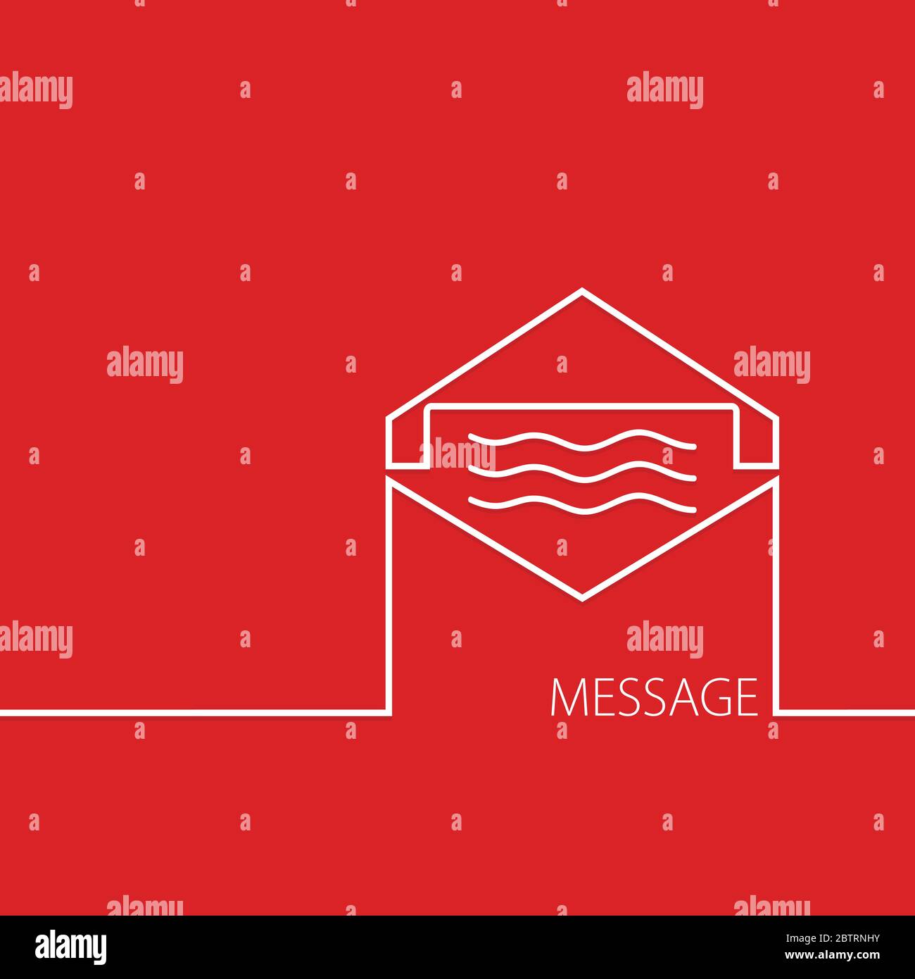 message in red vector illustration Stock Vector Image & Art - Alamy
