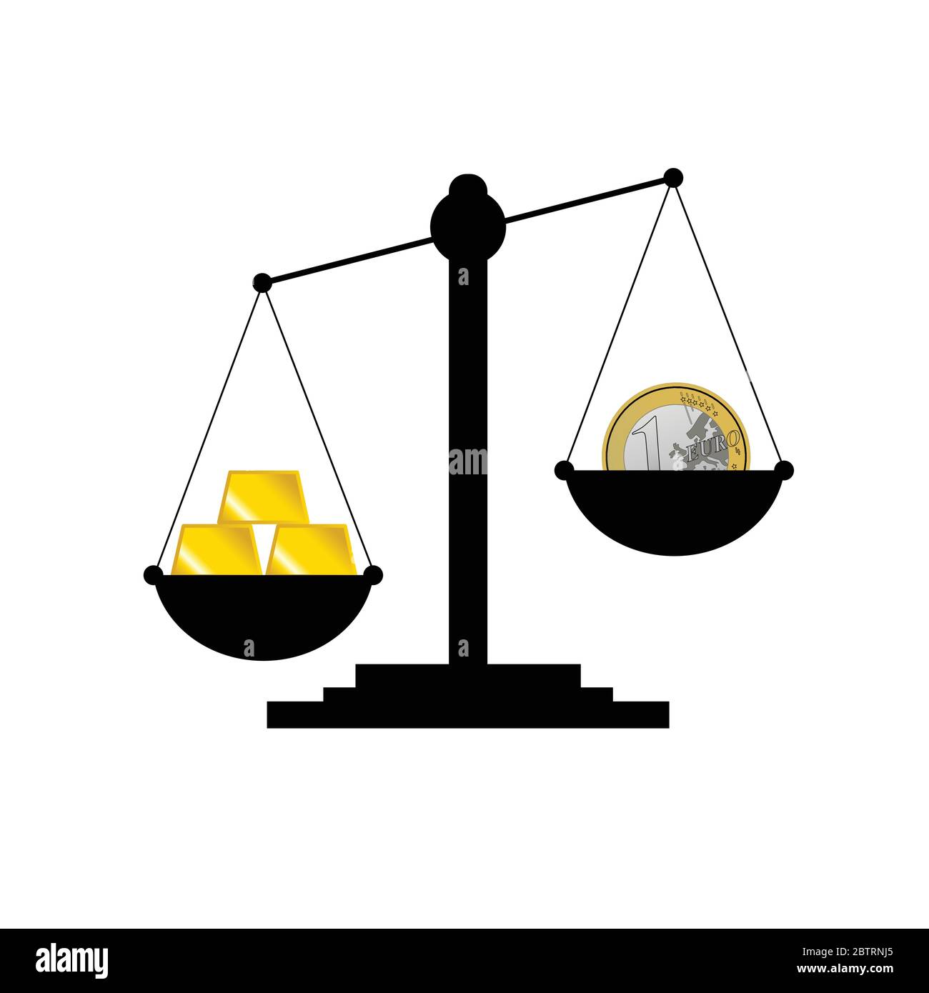 Precious metals and scale Stock Vector Images - Alamy