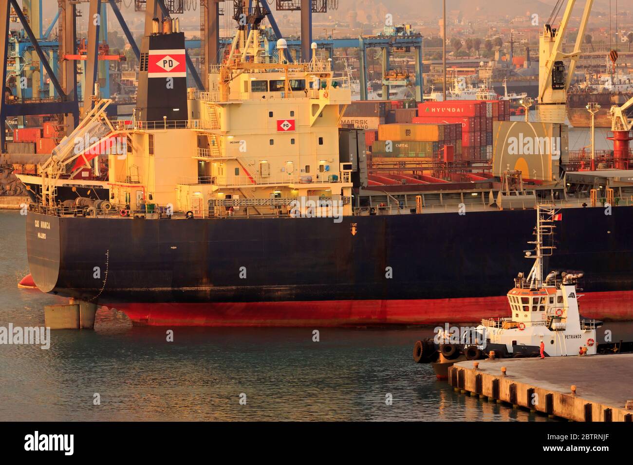Cargo Ship, Port of Callao, Lima, Peru Stock Photo - Alamy