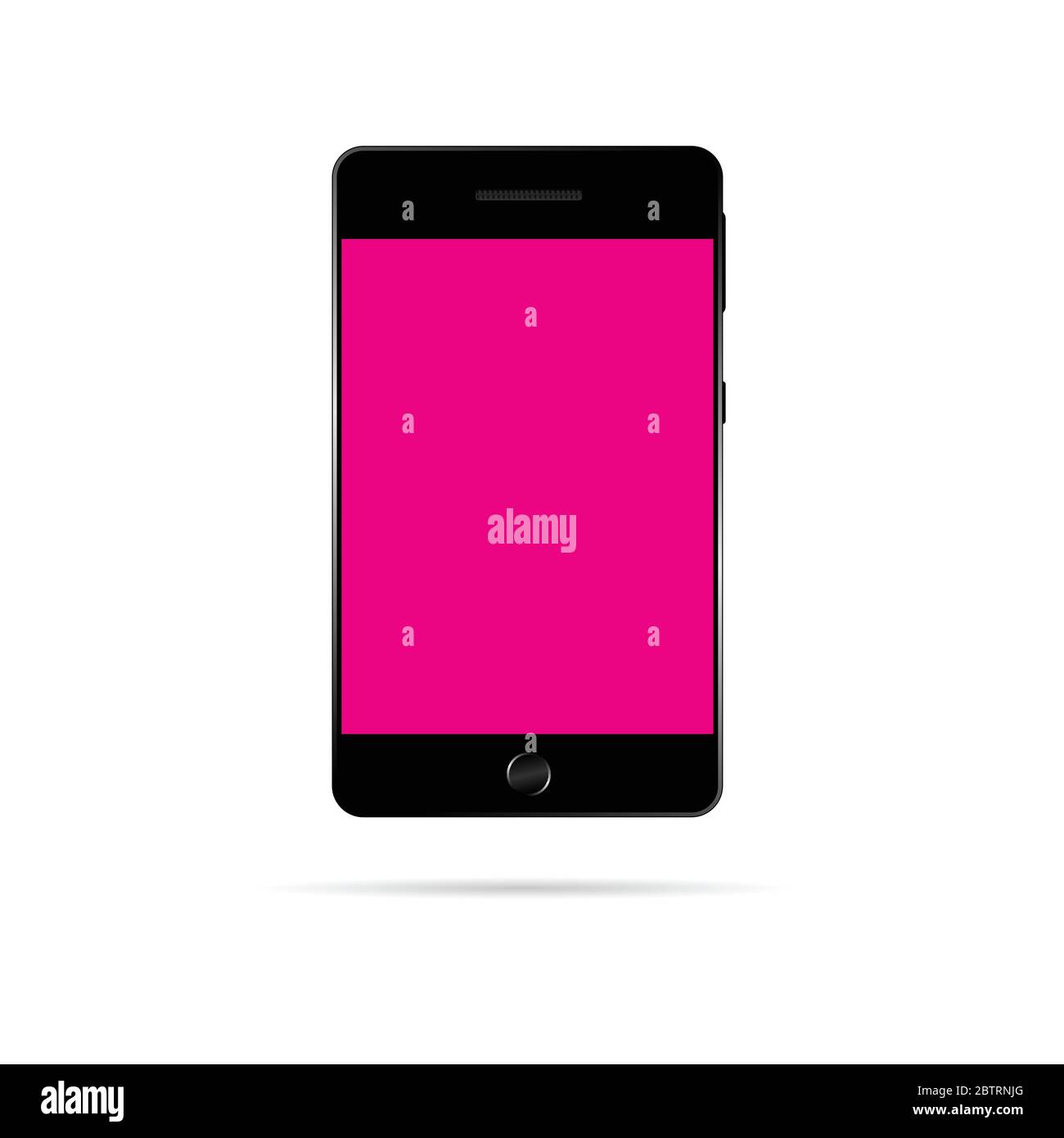 mobile phone vector in pink color Stock Vector Image & Art - Alamy