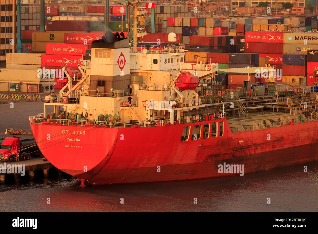 Container Ship, Port of Callao, Lima, Peru Stock Photo - Alamy
