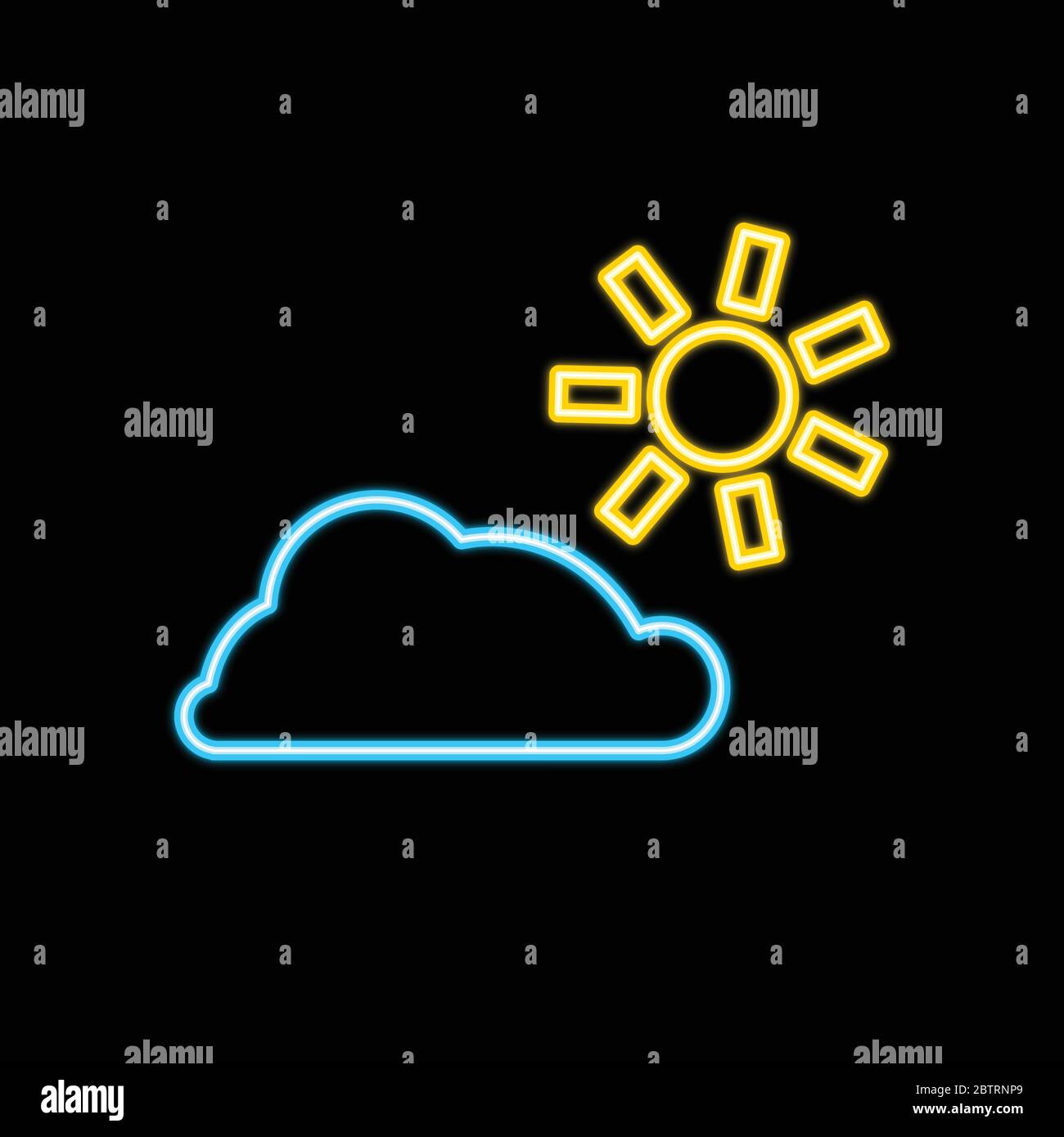 Weather neon Stock Vector Images - Alamy