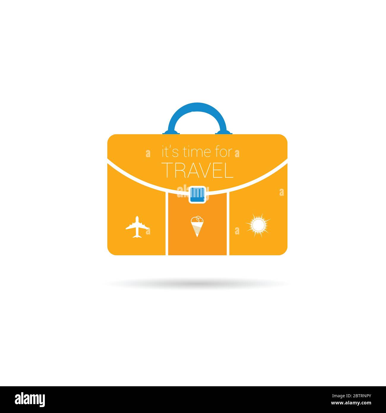 time for travel paradise orange vector Stock Vector Image & Art - Alamy