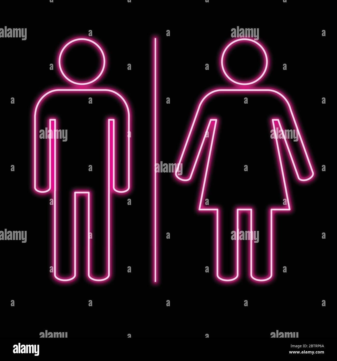 Pink woman sign toilet hi-res stock photography and images - Alamy