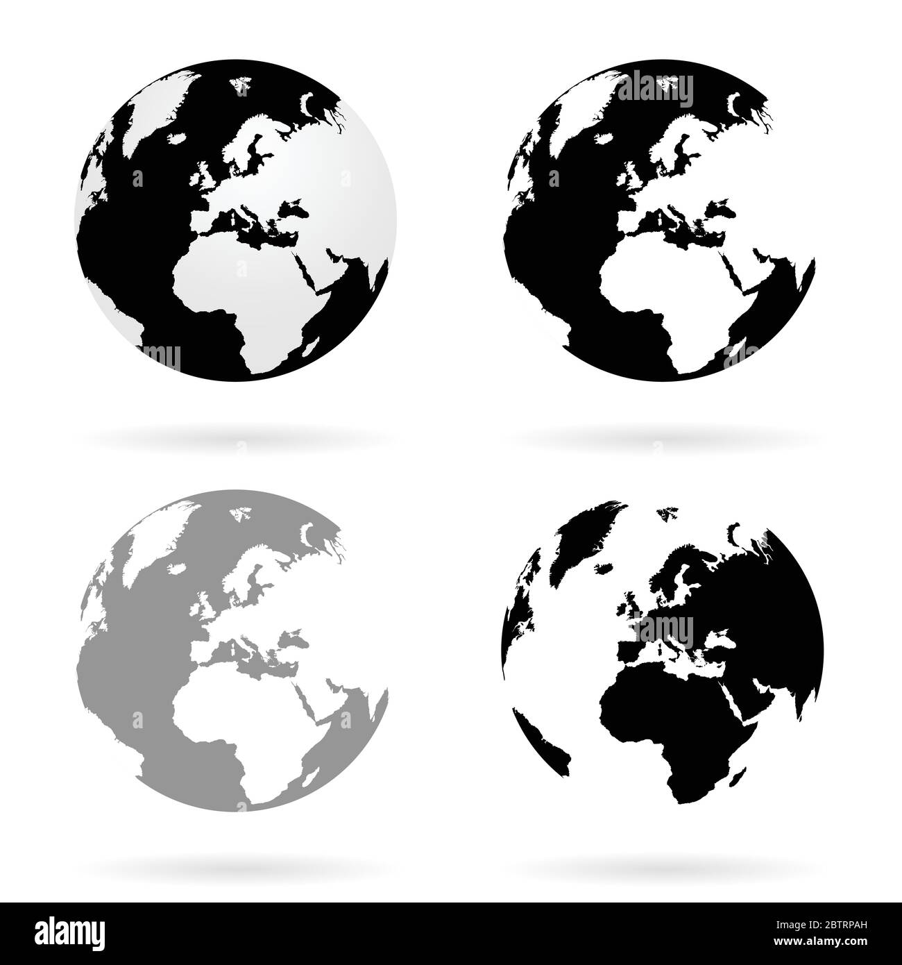 planet earth atlas set vector illustration Stock Vector Image & Art - Alamy