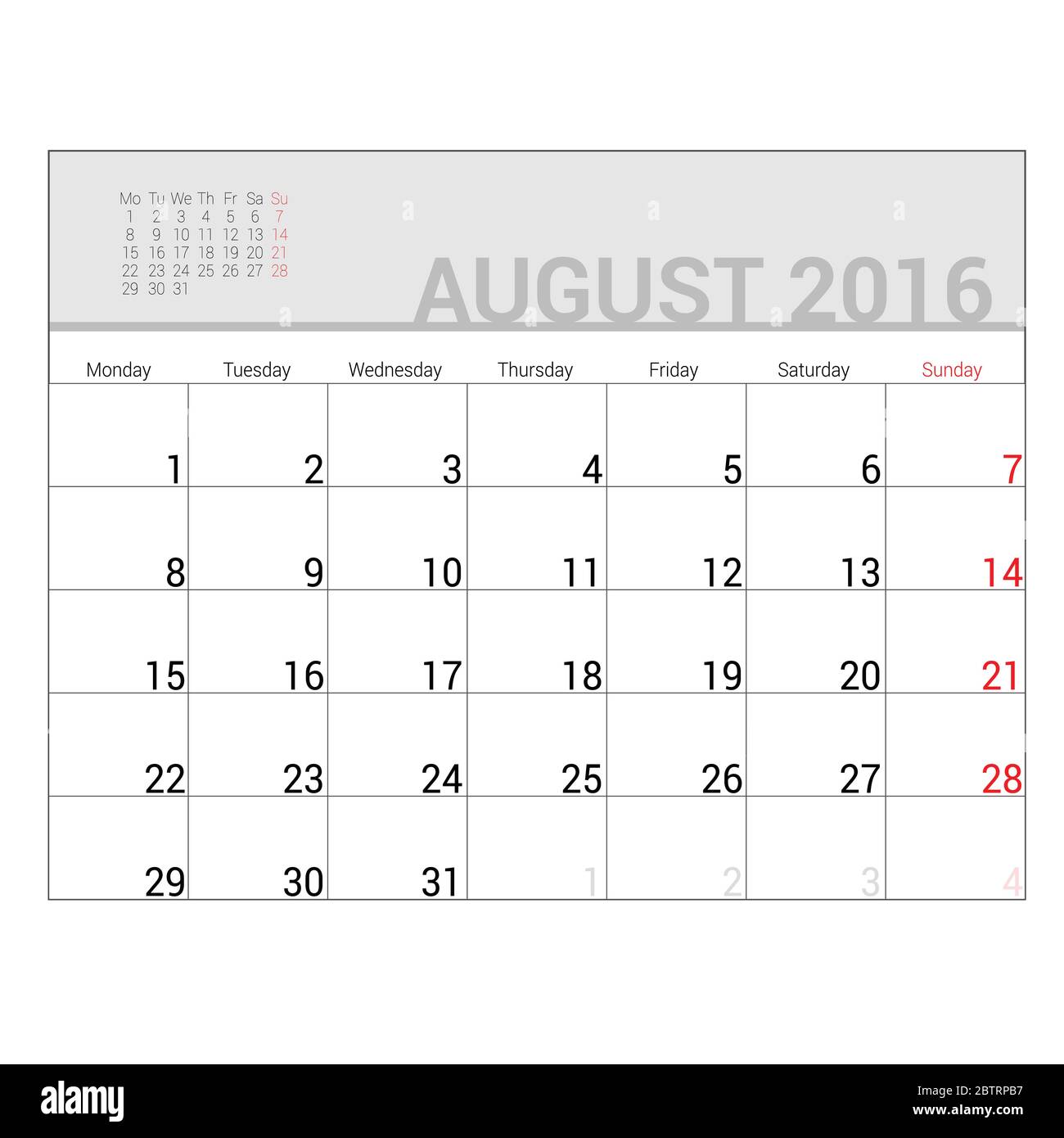 May 2015 diary Stock Vector Images - Alamy