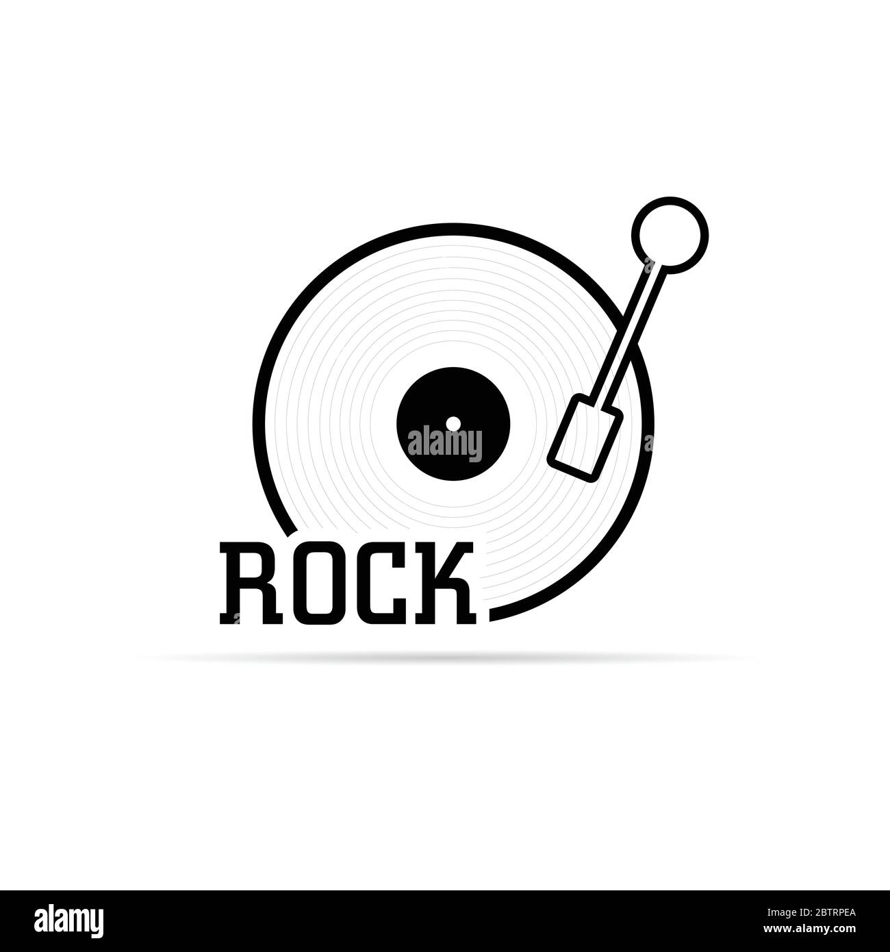 vinyl rock vector illustration on white Stock Vector Image & Art - Alamy