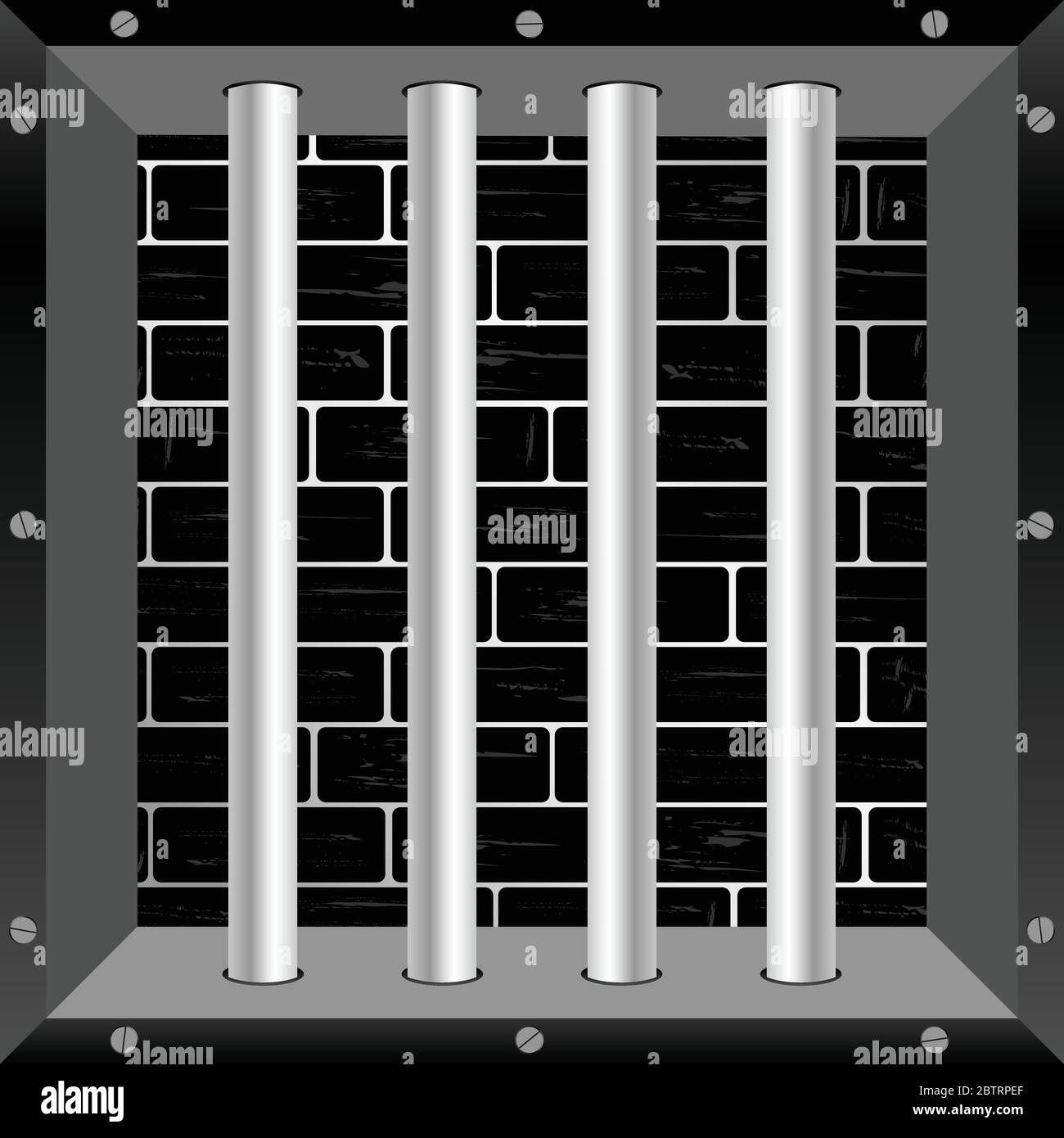 prison bars steel vector illustration Stock Vector Image & Art - Alamy
