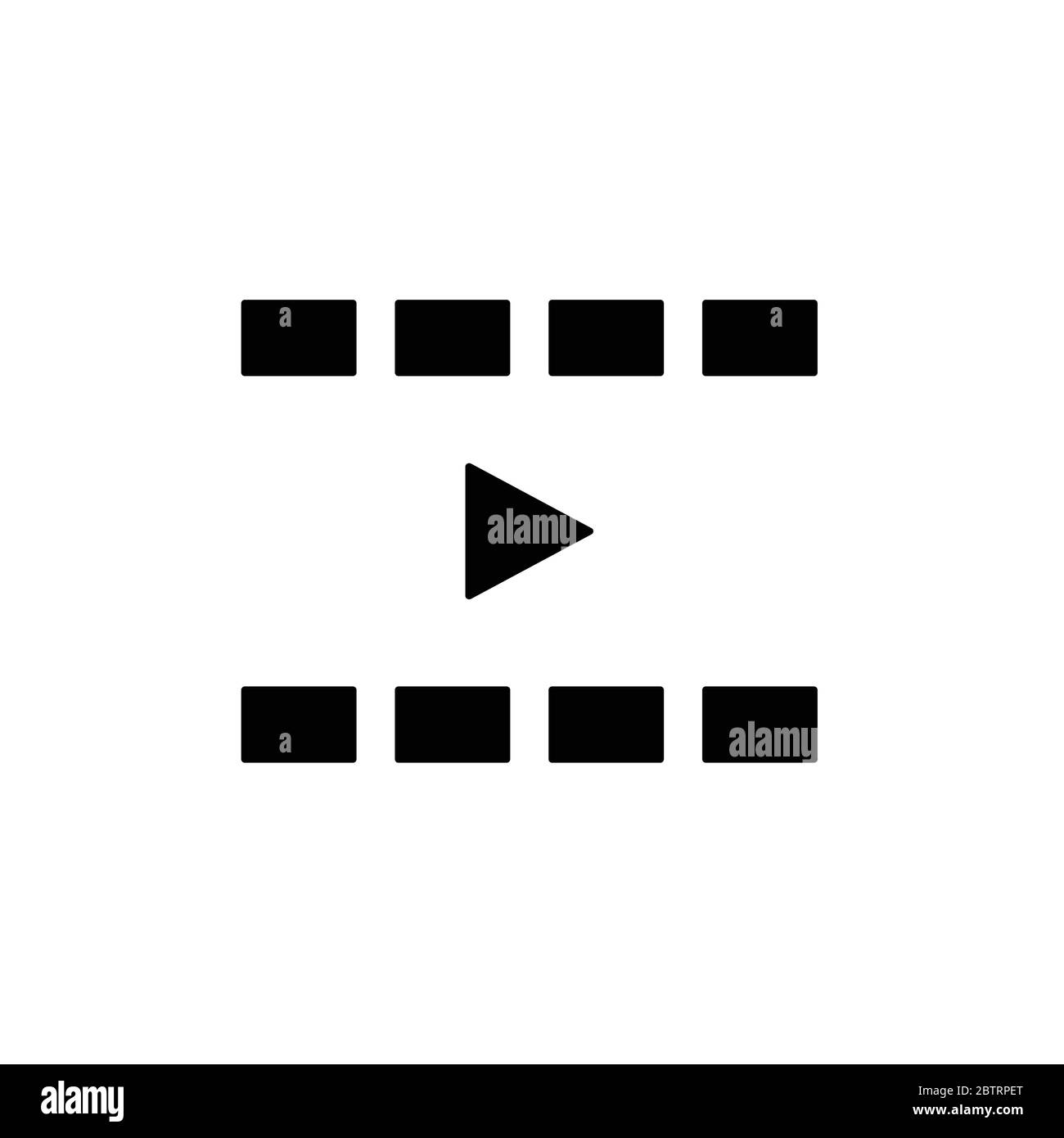 play icon black vector illustration Stock Vector Image & Art - Alamy