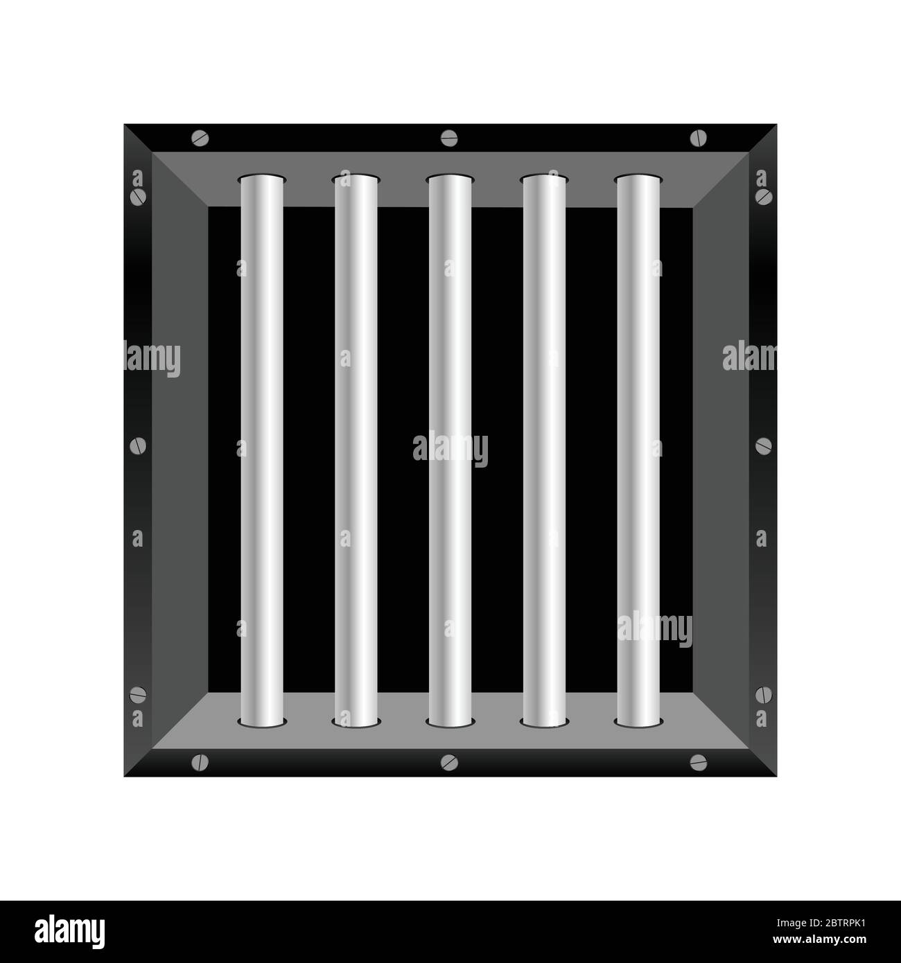 prison window vector illustration part one on white Stock Vector Image ...