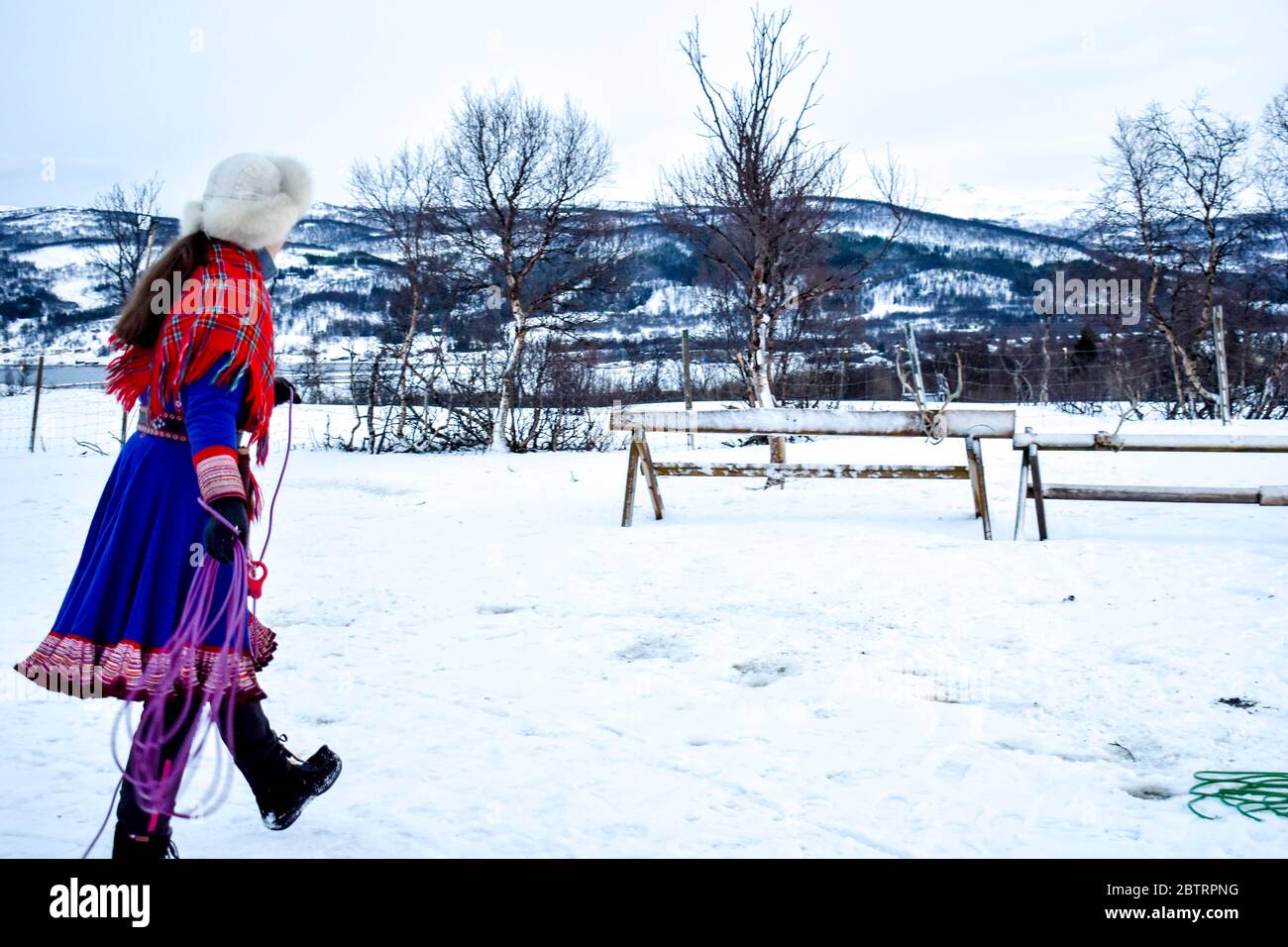 Traditional Sami people in the Norways Lapland Stock Photo - Alamy