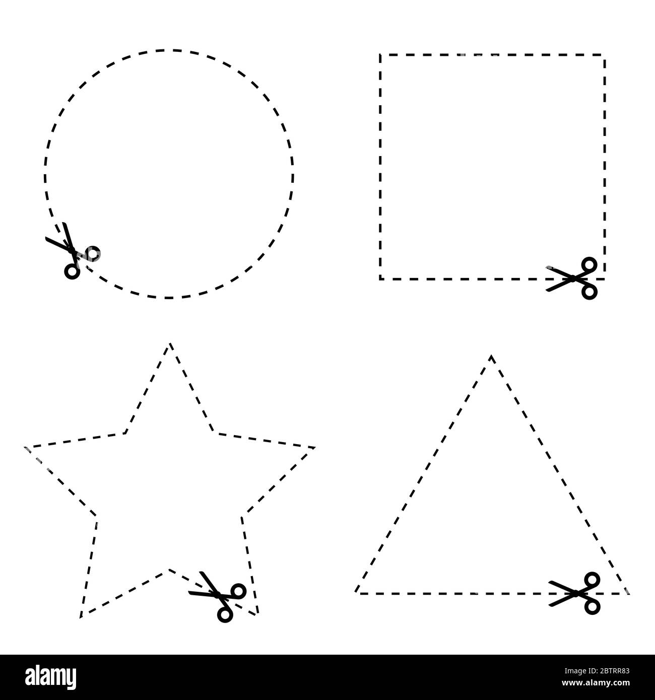 sticker of circle and triangle vector illustration Stock Vector Image ...