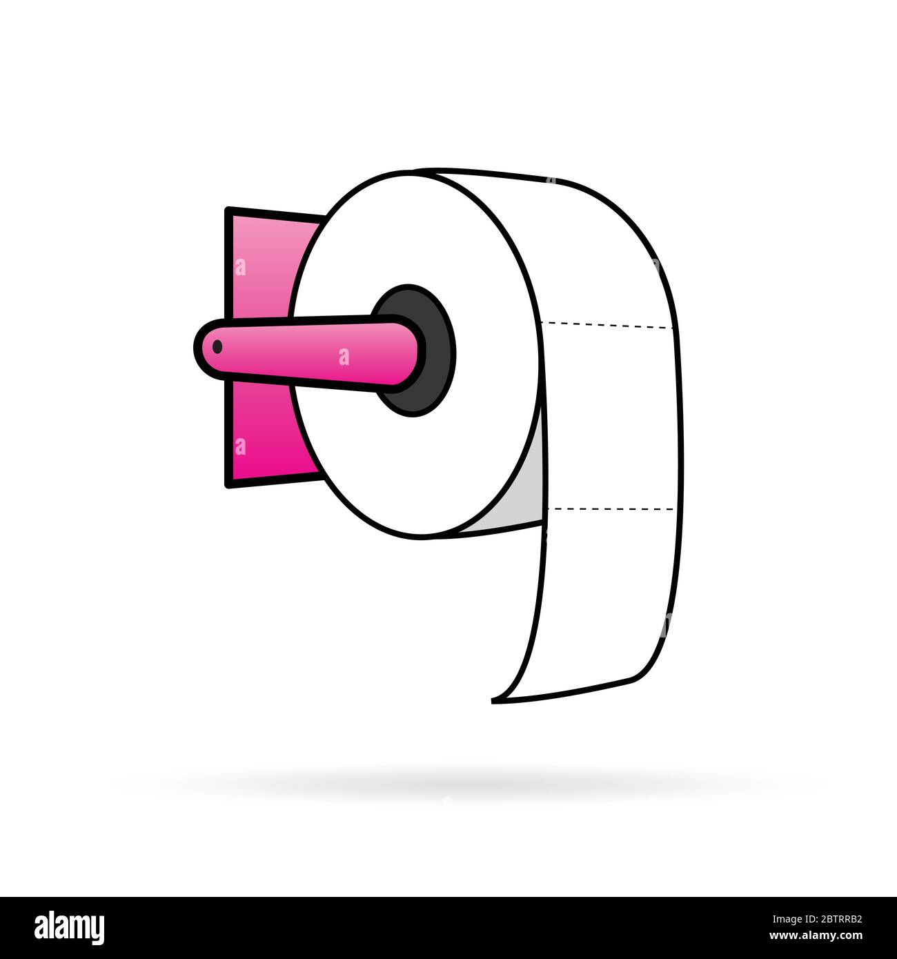 toilet paper vector illustration in colorful Stock Vector Image & Art ...
