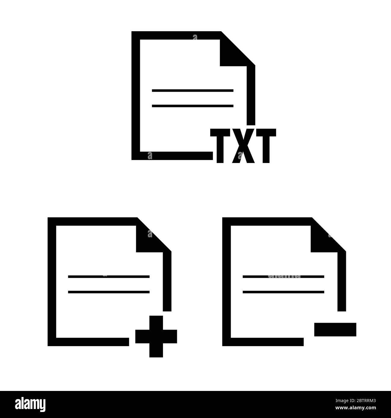 txt set image black vector illustration Stock Vector Image & Art - Alamy
