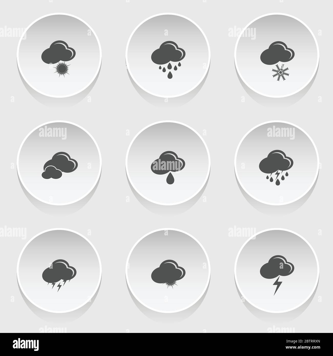 Grey cloudy day Stock Vector Images - Alamy