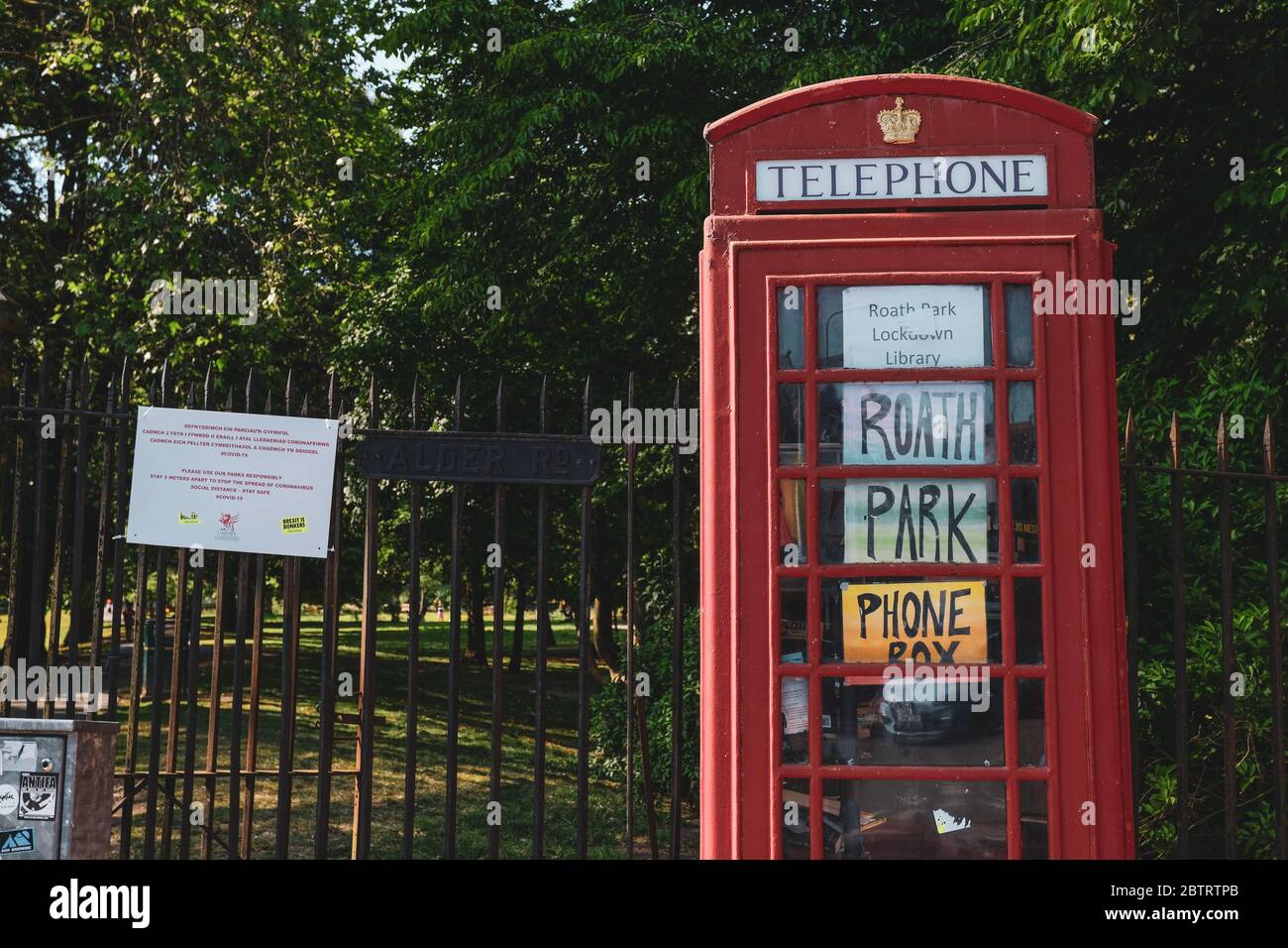 Roath Park Lockdown Library Stock Photo - Alamy